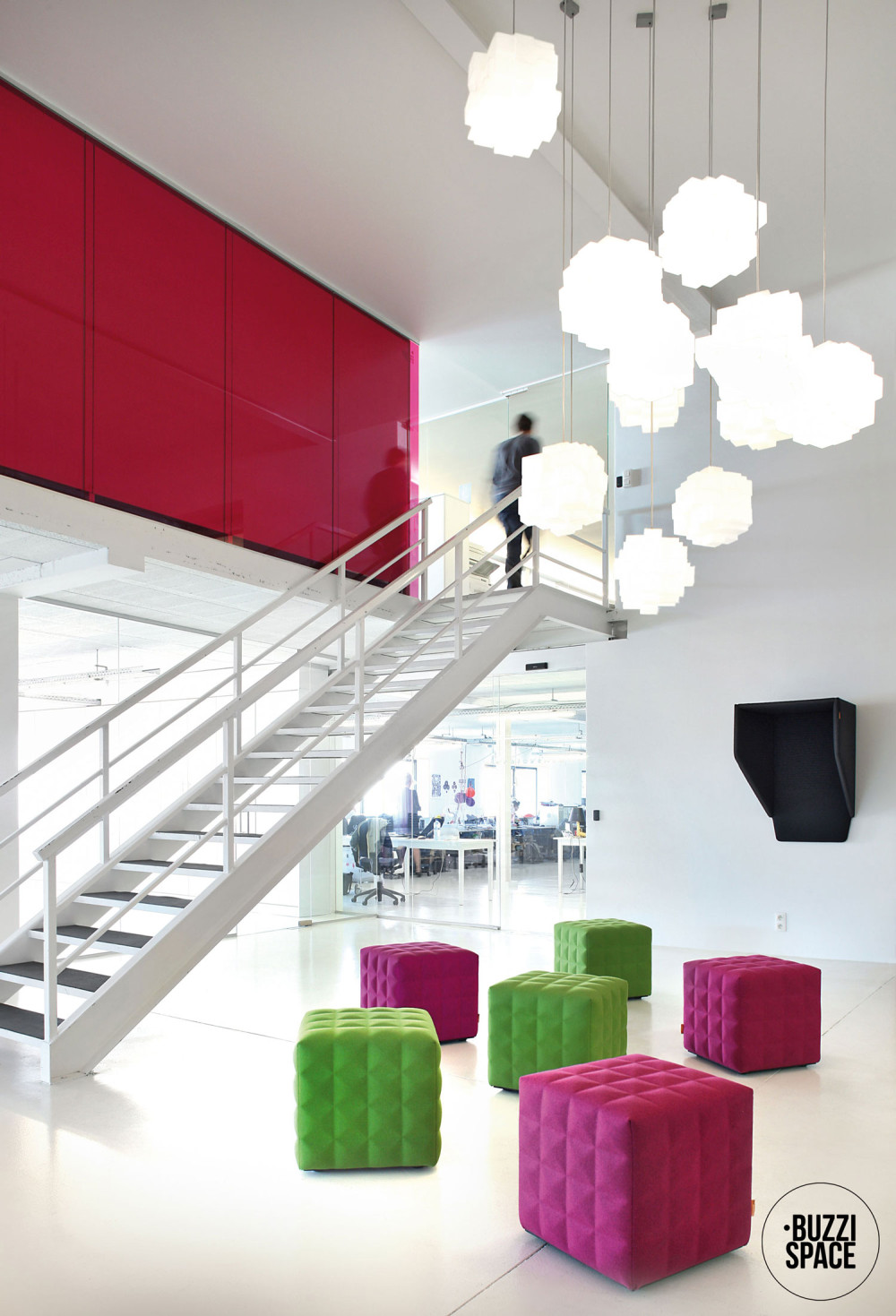 Quiet Mark | BuzziSpace BuzziCube Sound Absorbing 3D Pouf